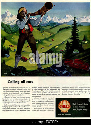 1950s USA Shell Magazine Advert Stock Photo - Alamy