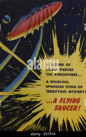 1950s USA Vic Torry and his Flying Saucer Magazine Cover Stock Photo ...