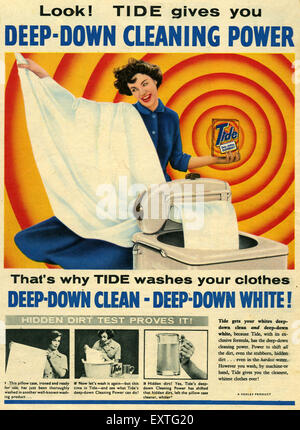 1950s UK Tide Magazine Advert Stock Photo - Alamy