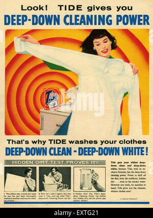 1950s UK Tide Magazine Advert Stock Photo - Alamy