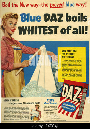 1950s UK Daz Magazine Advert Stock Photo - Alamy