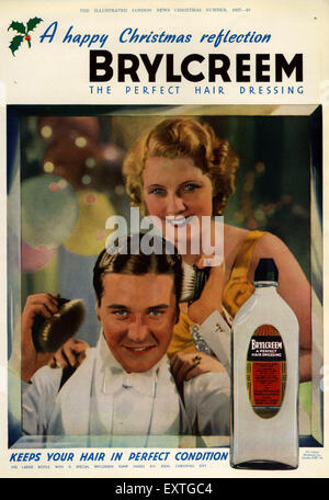 1930s UK Brylcreem Magazine Advert Stock Photo - Alamy