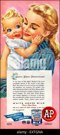 1950s USA Milk Magazine Advert Stock Photo - Alamy