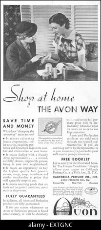 1950s USA Avon Magazine Advert Stock Photo - Alamy
