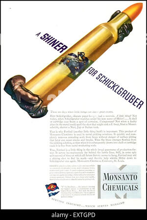 1940s USA Monsanto Chemicals Magazine Advert Stock Photo - Alamy