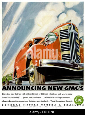 1930s USA General Motors Magazine Advert Stock Photo - Alamy