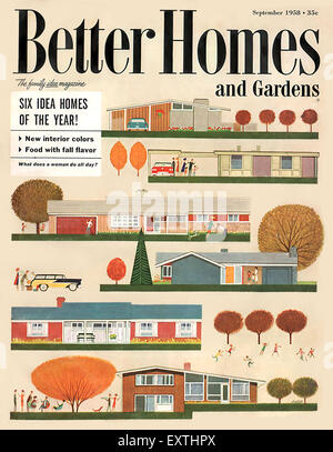 1950s USA My Home Magazine Cover Stock Photo - Alamy