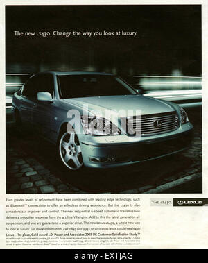 2000s UK Lexus Magazine Advert Stock Photo - Alamy