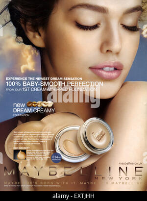 2010s UK Maybelline Magazine Advert Stock Photo - Alamy
