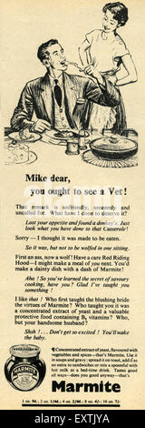 1950s UK Marmite Magazine Advert Stock Photo - Alamy
