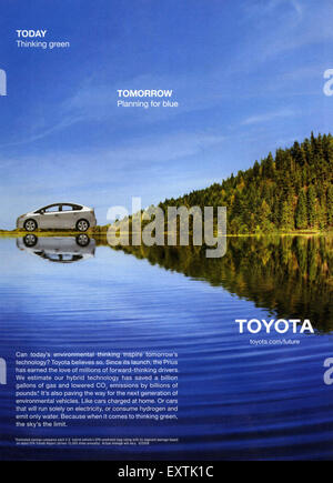 2010s UK Toyota Magazine Advert Stock Photo - Alamy