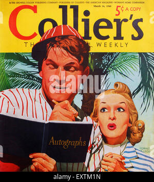 1940s USA Collier's Magazine Cover Stock Photo - Alamy