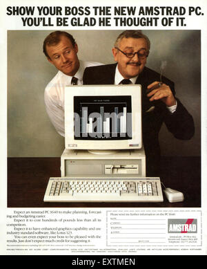 1980s UK Amstrad Magazine Advert Stock Photo - Alamy