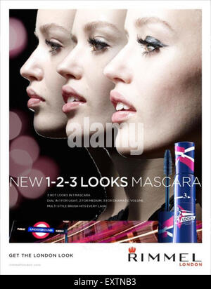 2010s UK Rimmel Magazine Advert Stock Photo - Alamy