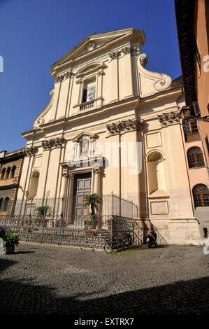Santa Maria della Scala church in Piazza della Scala in Rome Stock ...