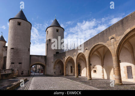 The Germans Gate from the 13th century in Metz, one of the last ...