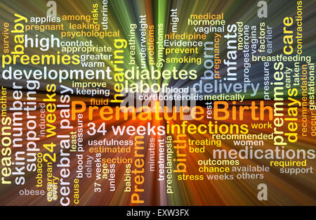 Premature birth, word cloud concept on white background Stock Photo - Alamy