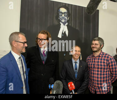 President of the Art Gallery of NSW board of trustees David Gonski ...
