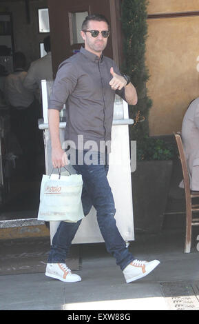 Robbie Keane grabs some lunch in Beverly Hills Featuring: Robbie Keane ...
