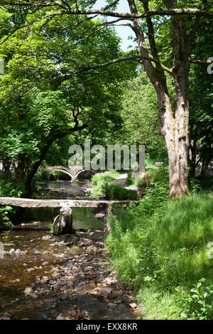 Wycoller Bridge in Lancashire Stock Photo - Alamy