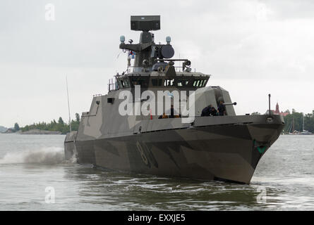 The Finnish Navy Hamina-class fast-attack missile craft boat FNS Hanko ...