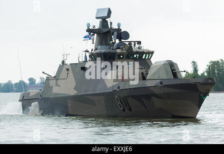 The Finnish Navy Hamina-class fast-attack missile craft boat FNS Hanko ...