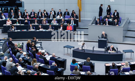 Deutscher Bundestag, German parliament, session in the plenary hall ...