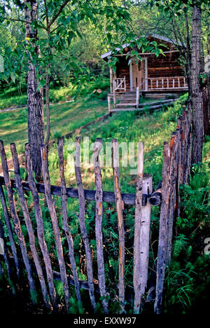 Robert Service and the Dawson Cabin Stock Photo - Alamy