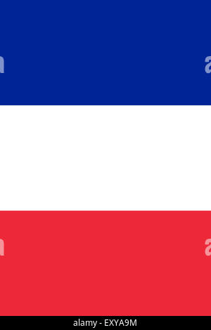 Vertical French flag. Official state symbol of country Stock Photo - Alamy