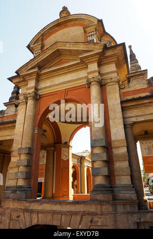 Bologna, Italy. Arco Del Meloncello, built to allow the pilgrims on the ...