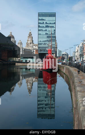 Liverpool Canning Dock Mann Island old Great Western Railways modern ...