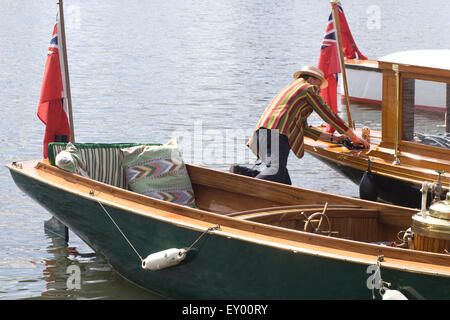 Slipper launch boats at the Thames Traditional Boat Festival, Fawley ...