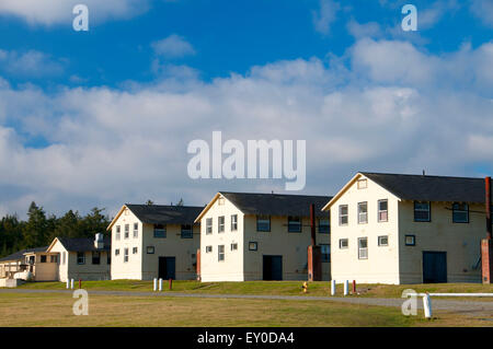 Fort Flagler barracks, Fort Flagler State Park, Washington Stock Photo ...