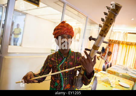 Rajasthani musician with Ravana Hasta veena Stock Photo - Alamy