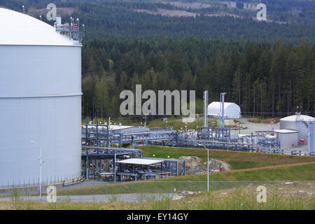Fortis BC's Mt. Hayes LNG storage facility, near Ladysmith, Vancouver ...