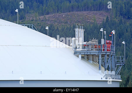 Fortis BC's Mt. Hayes LNG storage facility, near Ladysmith, Vancouver ...