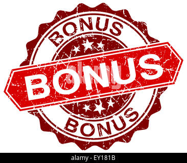 bonus red vintage isolated seal Stock Photo - Alamy