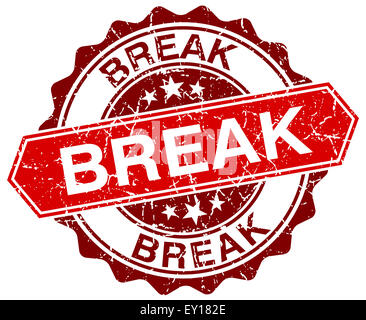 break red vintage isolated seal Stock Photo - Alamy