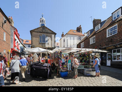 Whitby Market Place Stock Photo - Alamy