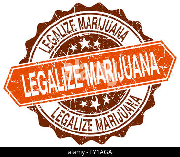 marijuana orange round grunge stamp on white Stock Photo - Alamy