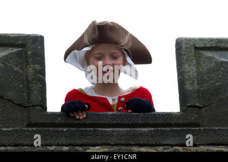 Scottish soldiers in a reenactment of the Jacobite rising of 1745 in ...