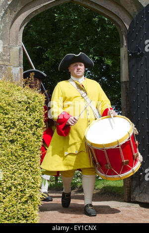 Scottish soldiers in a reenactment of the Jacobite rising of 1745 in ...
