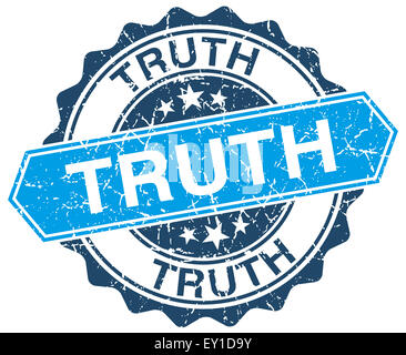 truth blue grunge vintage stamp isolated on white background Stock ...