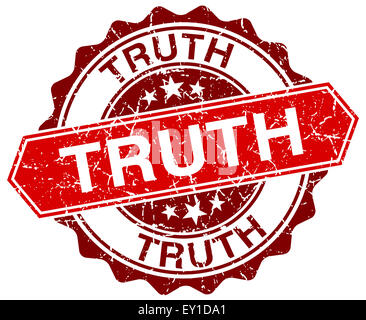 truth red grunge vintage stamp isolated on white background Stock Photo ...