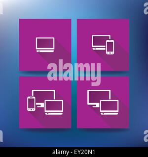 Internet service provider icons, eps 10 - vector illustration Stock ...