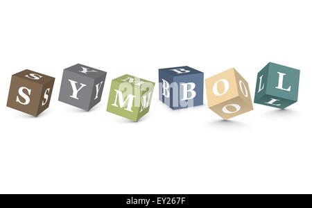 SYMBOL written with alphabet blocks - vector illustration Stock Vector ...