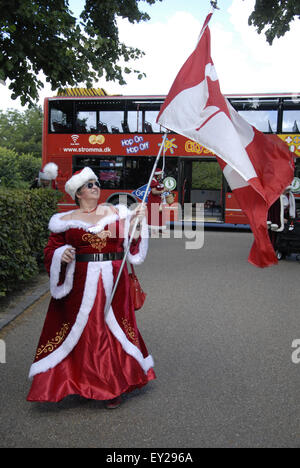Copenhagen, Denmark. 20th July, 2015. Annual santa convention. Santa ...