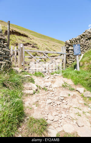 Access land sign on the boundary of open countryside allowing freedom ...