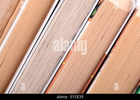 Heap of books close up Stock Photo - Alamy