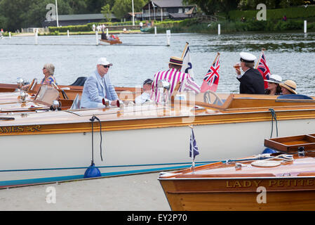 People aboard a Slipper launch boat at the Thames Traditional Boat ...